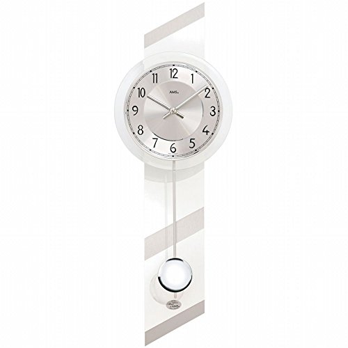 Quarz Pendelwanduhr modern von AMS. design, ein Blickfang im Wohnzimmer ...